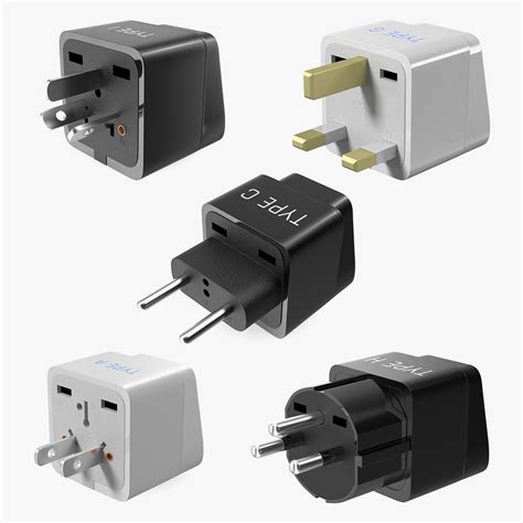 Electrical Plug Adapters Collection 3 3d Model 59 3ds Fbx Obj Ma Max C4d Free3d