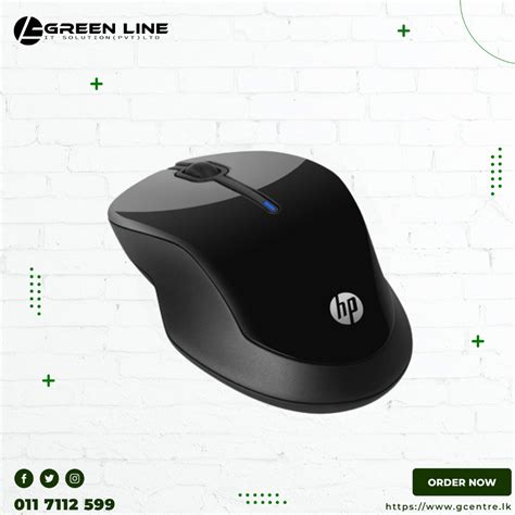 Hp Wireless Mouse GCENTRE Green Line