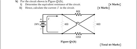 Solved B For The Circuit Shown In Figure Q1 B I Chegg Com