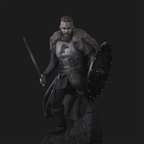 Ragnar Lothbrock Vikings Stl Files For 3d Print