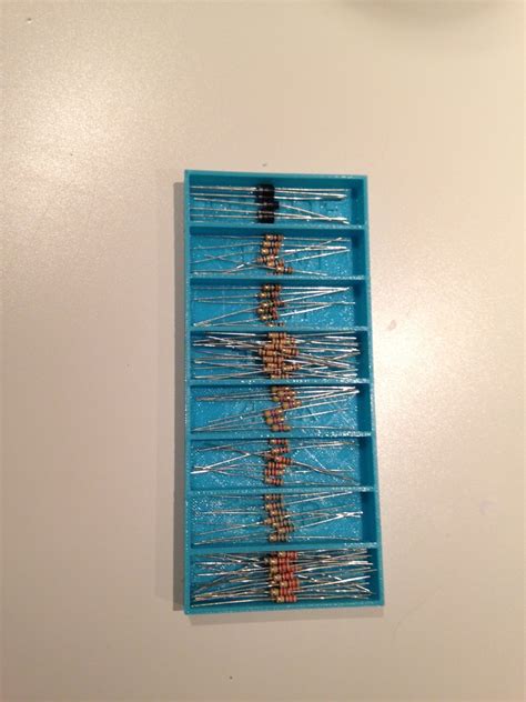 Arduino Starter Kit Resistor And Diode Box By Danielyc Download Free Stl Model