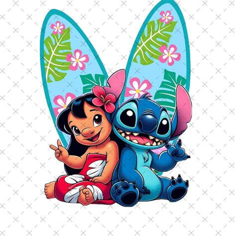 Lilo Stitch Surfing Board Etsy