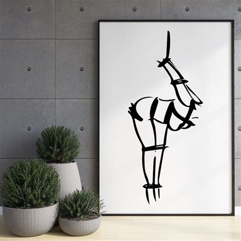 Bondage Line Art • Minimalist Digital Print • Line Drawing • 5 S In