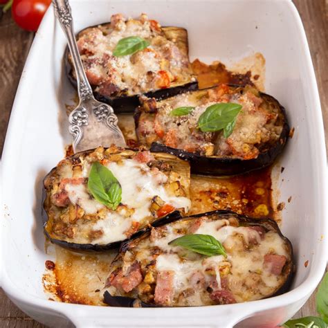 Minced Meat Stuffed Aubergine Recipe Gdxgq