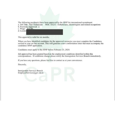 Mọi điều Bạn Cần Biết Về Job Approval Letter Jal Sinp Canadapr