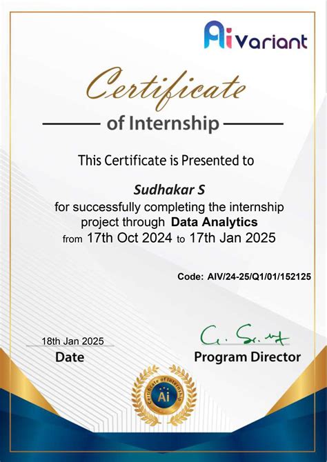 Sudhakar S On Linkedin Dataanalysis Internship Datavisualization