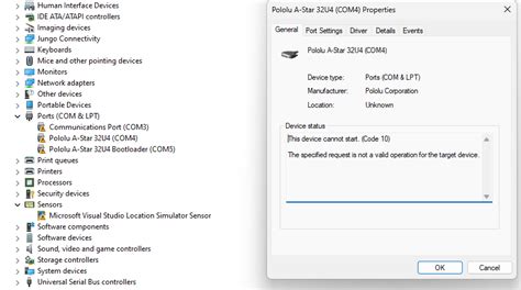 Com Port Issue ~ A Star 32u4 A Star And Orangutan Pololu Forum