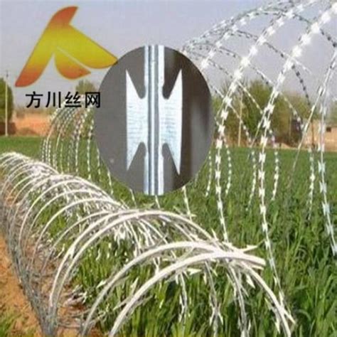 Bto 22镀锌刺绳 刀片防盗网 安平方川刀片样式滚笼 刺丝滚笼刀片刺绳 金属丝绳 名优资源网