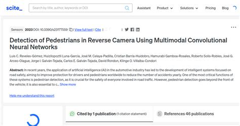 Detection Of Pedestrians In Reverse Camera Using Multimodal