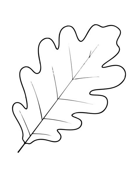 10 Best Oak Leaf Stencil Printable Printablee Printable Leaves