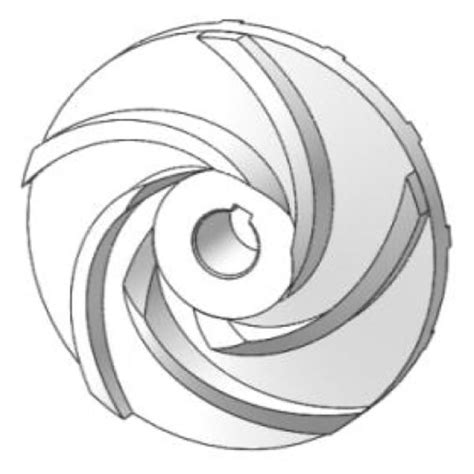 Two Dimensional Design Of The Impeller Download Scientific Diagram