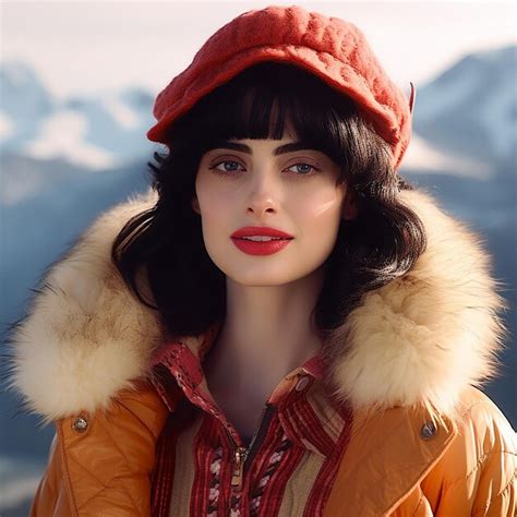 Premium Photo Vibrant Redhead Illustration Beautiful Woman Model With Striking Red Hair In