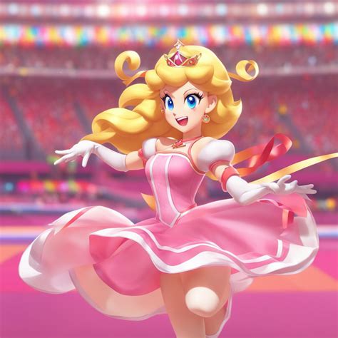 Princess Peach Legs Shows During Twirl By Lightreading2 On Deviantart