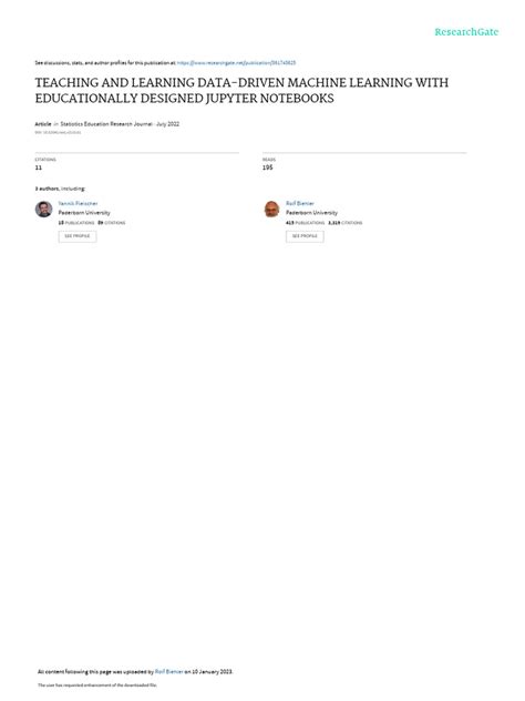 Teaching And Learning Data Driven Machine Learning Pdf Machine