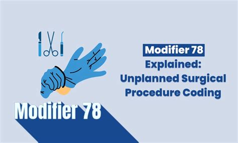Modifier 78 Explained Unplanned Surgical Procedure Coding