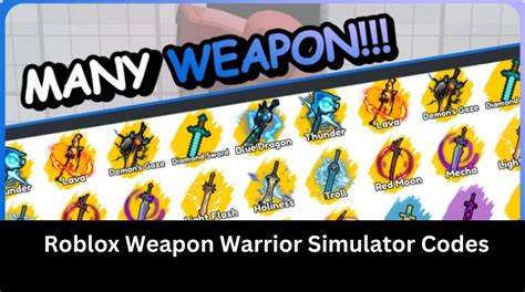 Roblox Weapon Warrior Simulator Codes Wiki December 2025 Mrguider