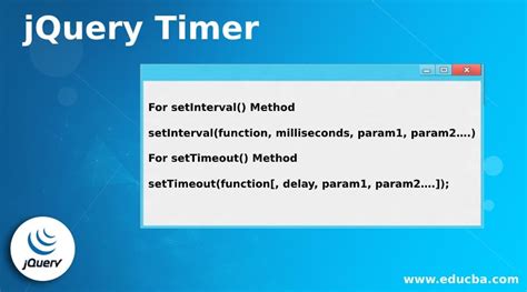 Jquery Timer Guide To Implementation Of Jquery Timer With Examples