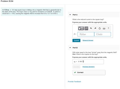 Solved Problem An Cm X Cm Square Loop Is Chegg