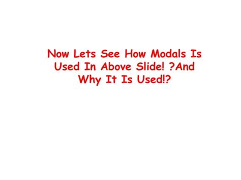 Modals Class 10 Ppt