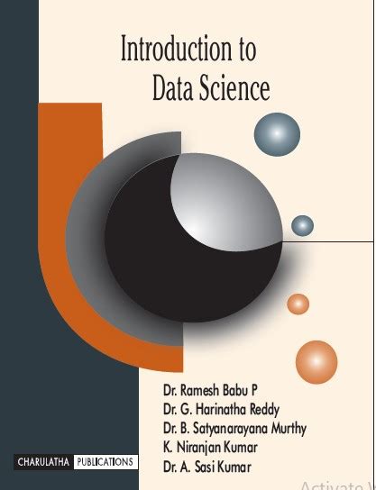 Charulatha Publications Introduction To Data Science