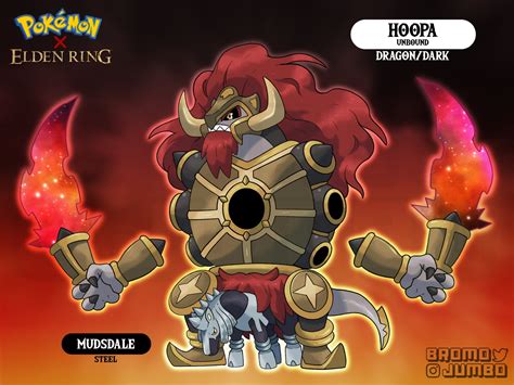 Hoopa Starscourge Radahn Mudsdale Leonard And Hoopa Pokemon And 1 More Drawn By Bromojumbo