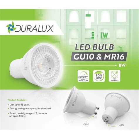 DURALUX Watt V LED MR GU LED Bulb K Daylight K Cool White K Warm