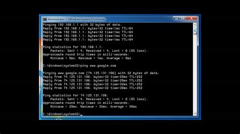 network troubleshooting using ping tracert ipconfig nslookup commands