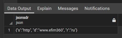 Postgresql Как прочитать значение из Json объекта по ключу