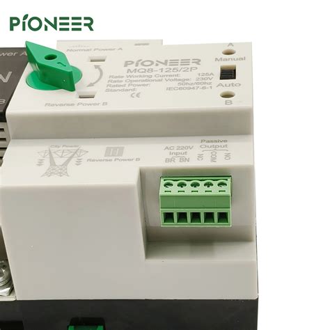 Automatic Transfer Switch Controller 2p 3p 4p Ats 63a 100a 125a Dual