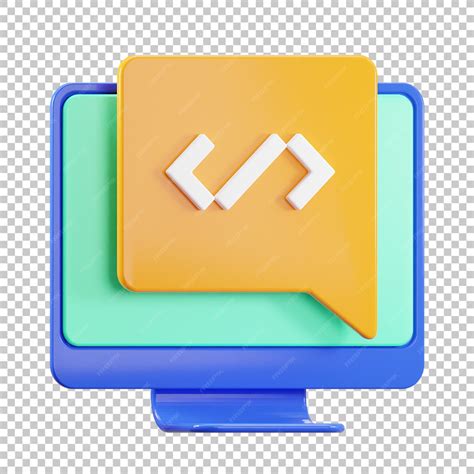 Premium Psd 3d Render Illustration Of Computer Programming Code Isolated Premium Psd