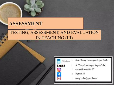 Assessment Testing Assessment And Evaluation In Teaching Iii Ppt