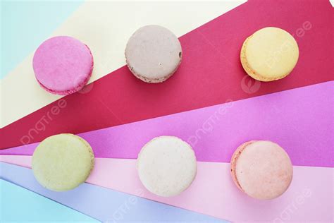 Macarone Dessert Photography Background Color Pastry Macaron