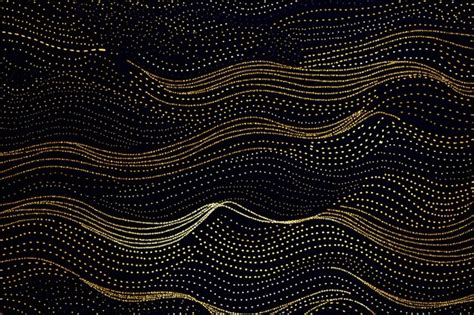 Premium Photo Abstract Particles Wave On Dark Background