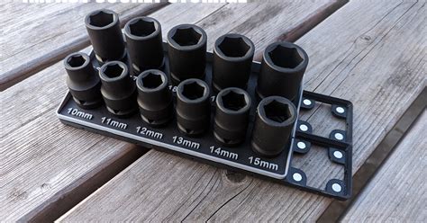 Gridfinity Impact Socket Storage 1 2 Metric By Inaniaetvana Download Free Stl Model