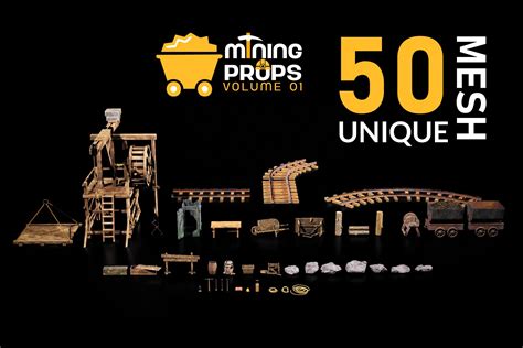 Mining Props Vol 01 3d Props Unity Asset Store