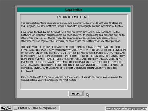 Operating System Screenshot Os Qnx Demo