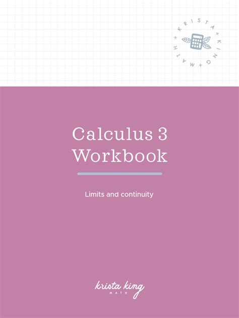 Workbooklimitsandcontinuity Pdf Complex Analysis Mathematical Analysis