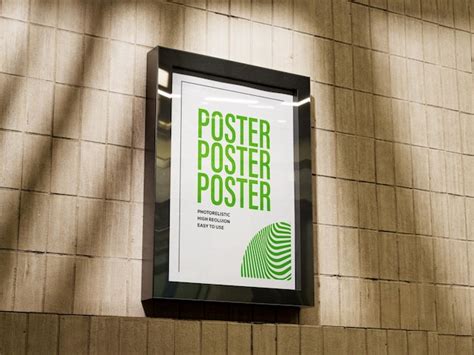 Premium Psd Underground Wall Poster Mockup