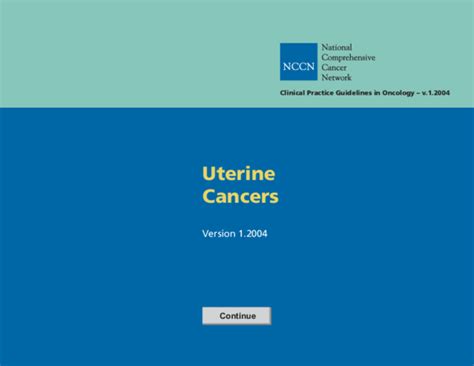 Pdf Uterine Cancers Nccn Endometrial Cancer And Uterine Sarcoma Panel Members