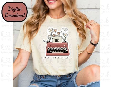 Ttpd Typewriter Png Ttpd Png Swiftie Png Taylor Swift Png Floral Png Poetry Png Sublimation