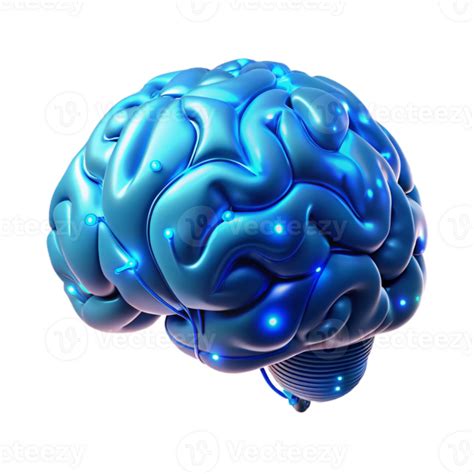 Elegant Rustic A Holographic Projection Of A Human Brain Rotating Slowly Intricate Neural