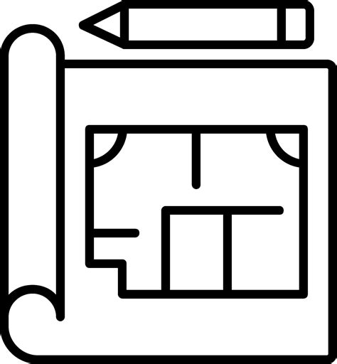 Blueprint Line Icon 43265199 Vector Art At Vecteezy