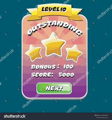 Complete Set Level Button Game Ui Stock Vector Royalty Free 2256659641 Shutterstock