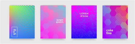 배경 기하학적 패턴 및 색상 그라데이션 벡터 추상 커버 디자인 템플릿 추상적인 크리에이티브 트렌디 한 패턴 배경과 시원한 하프톤 리퀴드 그라데이션 포스터 패턴에 대한 스톡