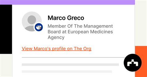 Marco Greco Member Of The Management Board At European Medicines
