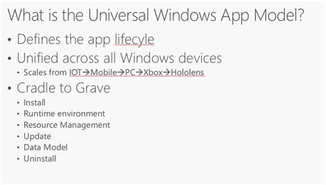 Microsoft Details Whats New In The Universal Windows Platform App Model
