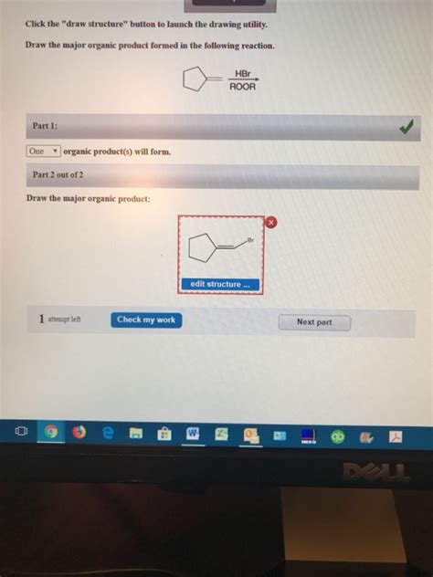 Solved Click The Draw Structure Button To Launch The