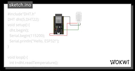 Esp 32 Temperature And Humidity Wokwi Esp32 Stm32 Arduino Simulator