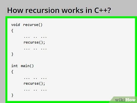 How To Create A Recursive Function In C Tipsmake