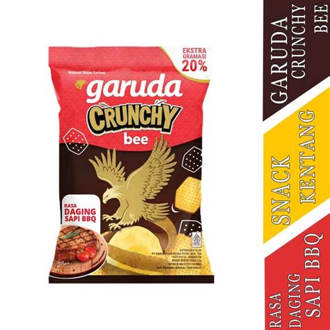 Rasa Daging Sapi Bbq Garuda Crunchy Bee Snack Kentang 58g 12g